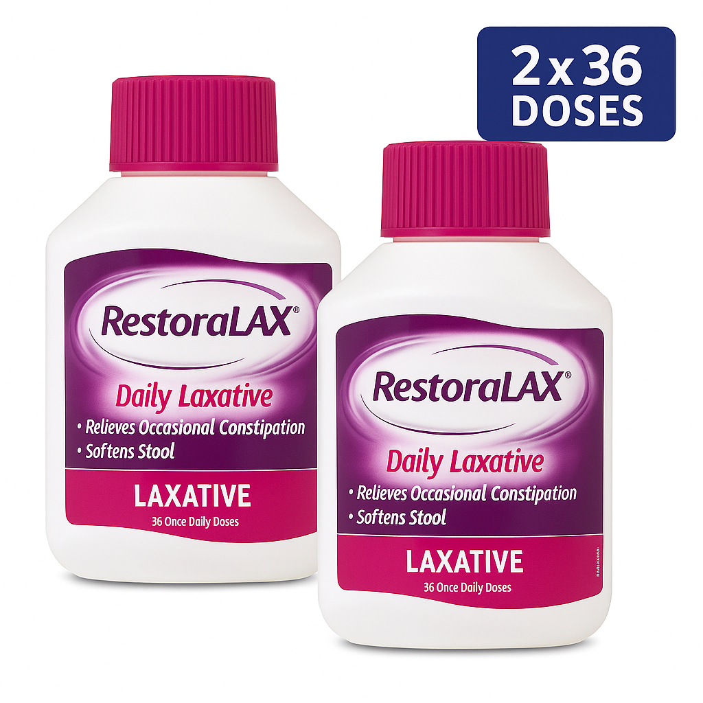 RestoraLAX Daily Laxative, 2 × 36 Doses – My Store