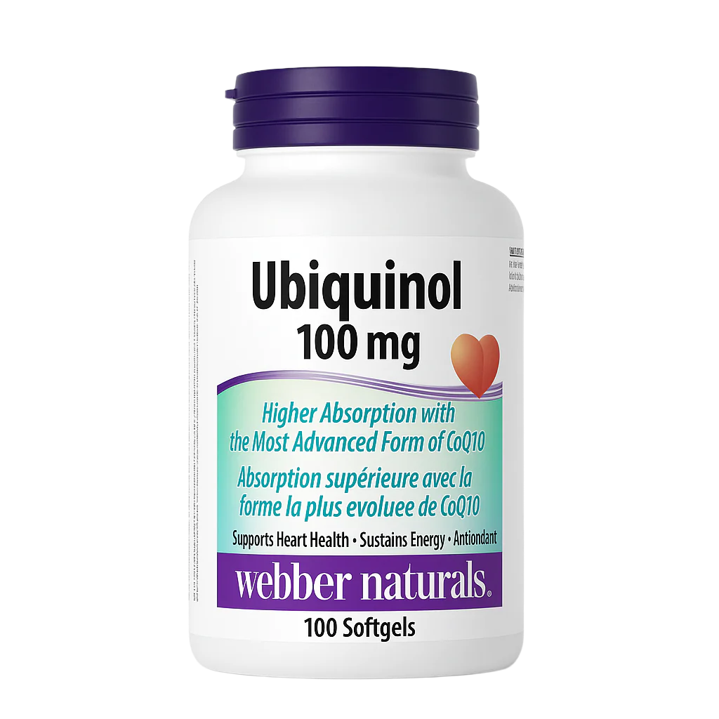Webber Naturals Ubiquinol 100 mg – 100 Softgels – My Store