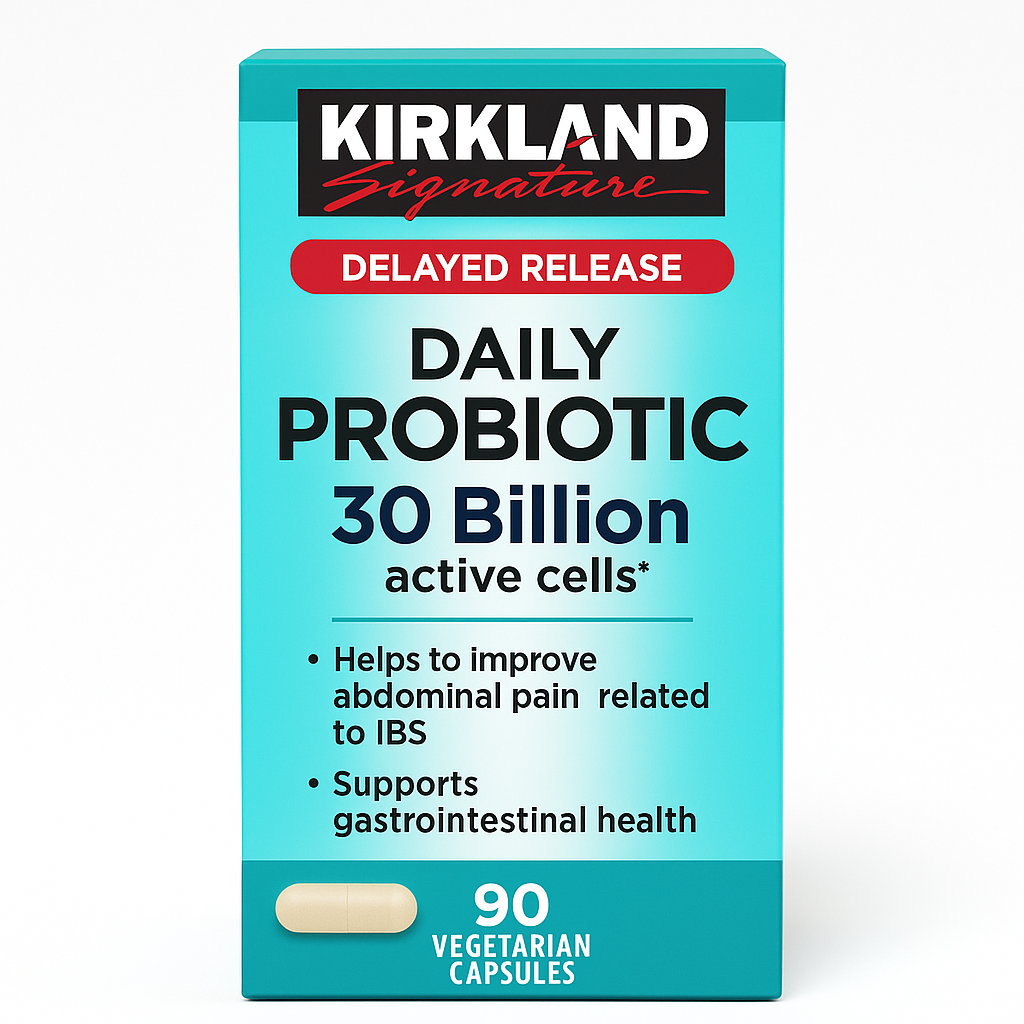 Kirkland Signature Probiotic 30 Billion + Prebiotic Fibre – 90 Vegetar – My Store