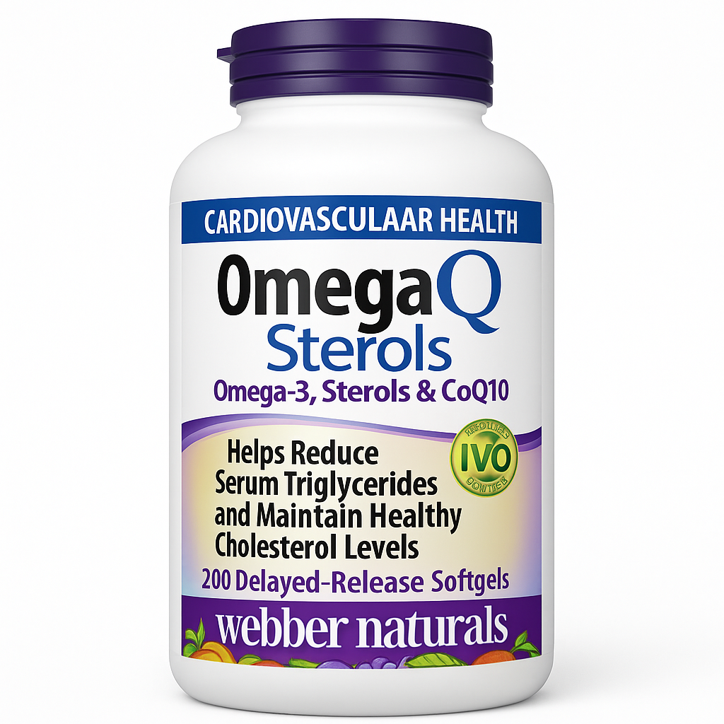 Webber Naturals Omega Q Sterols CoQ10 – 200 Softgels – My Store